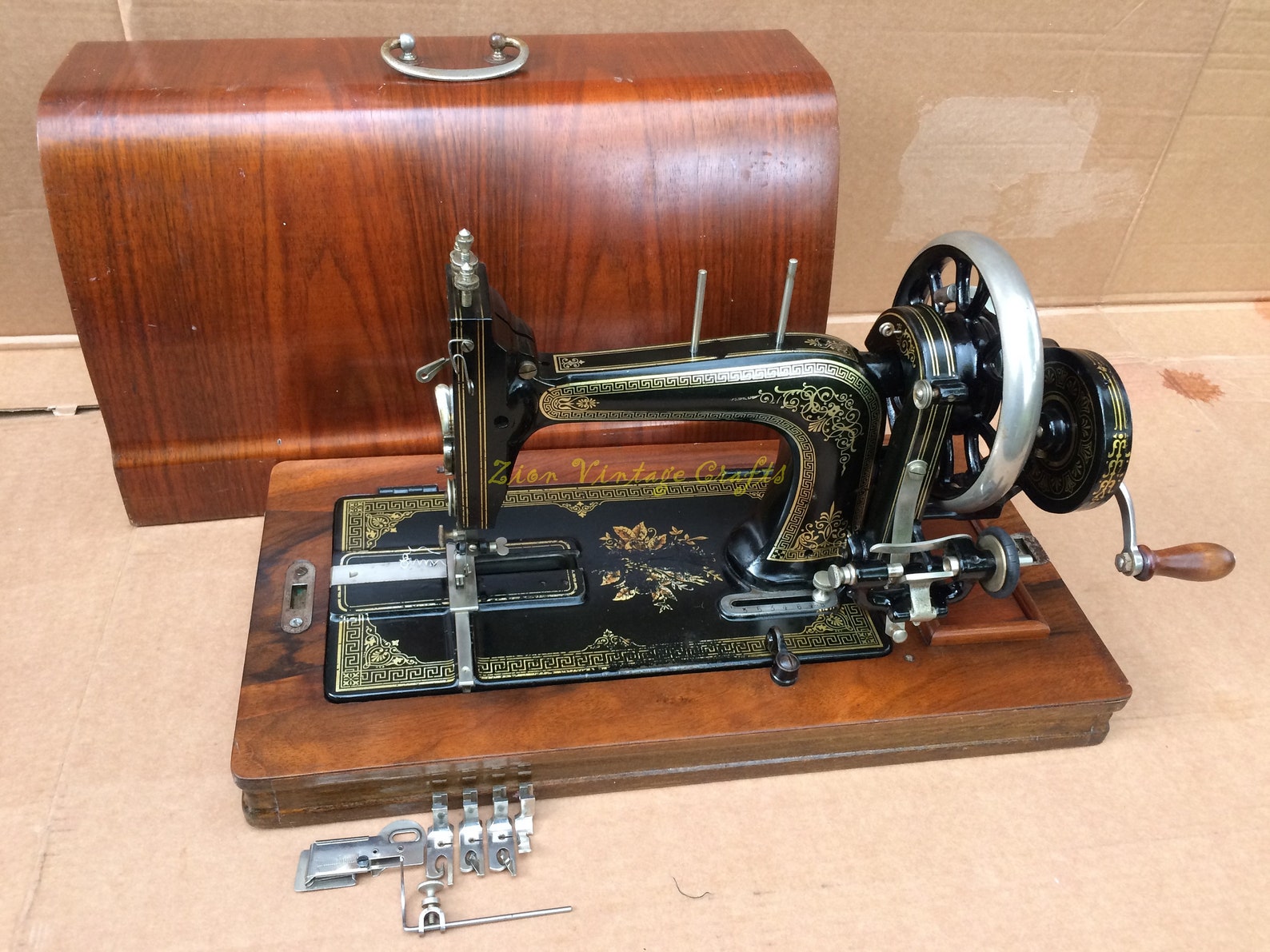 Beautiful Veritas Antique Sewing Machine With Mother of Pearl - Etsy