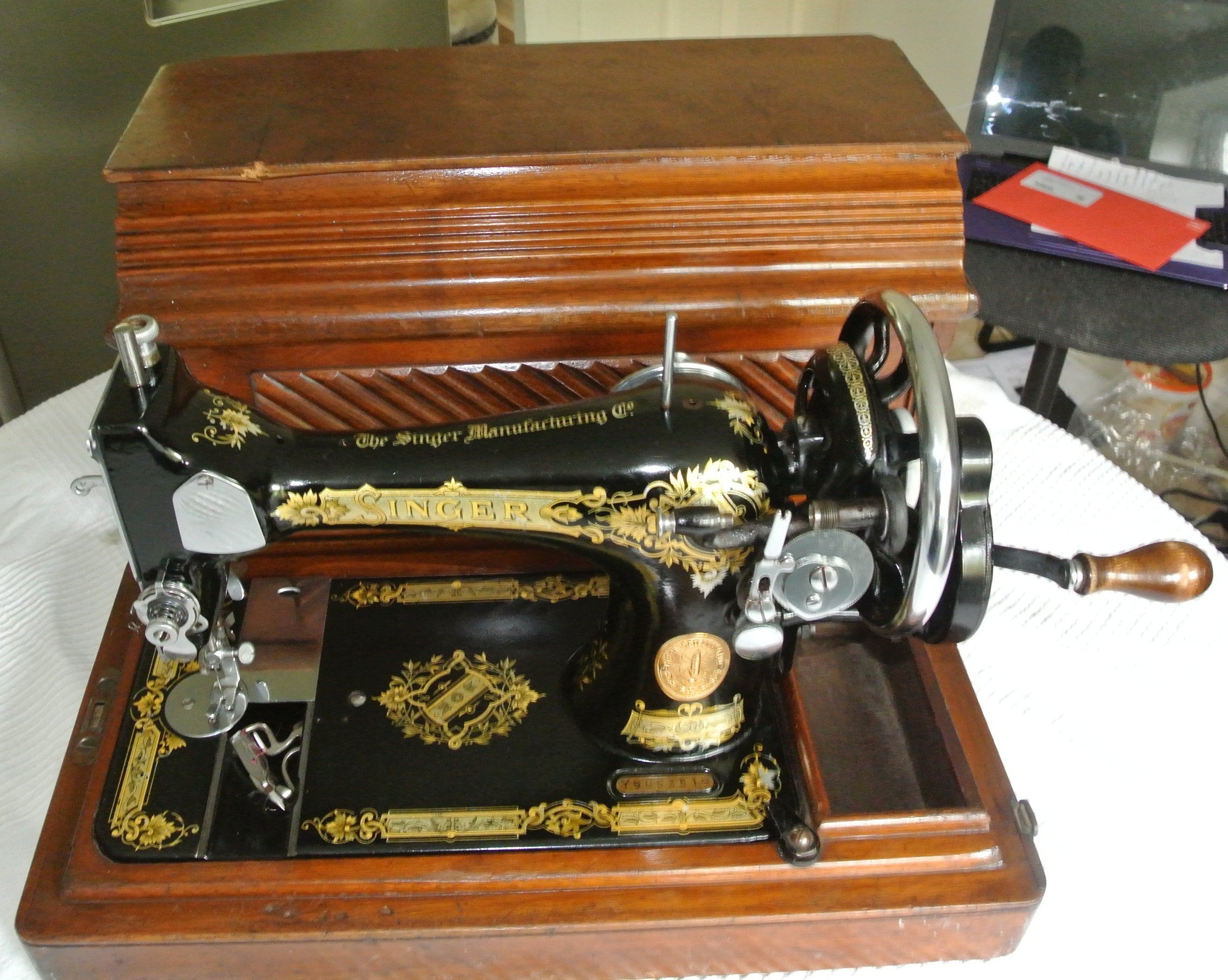 Beautiful Singer 28K Vintage Sewing Machine sewing machine | Etsy