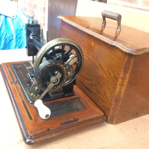 Antique Naumann Hand Crank Sewing Machine Vintage Home Decor - Etsy Canada