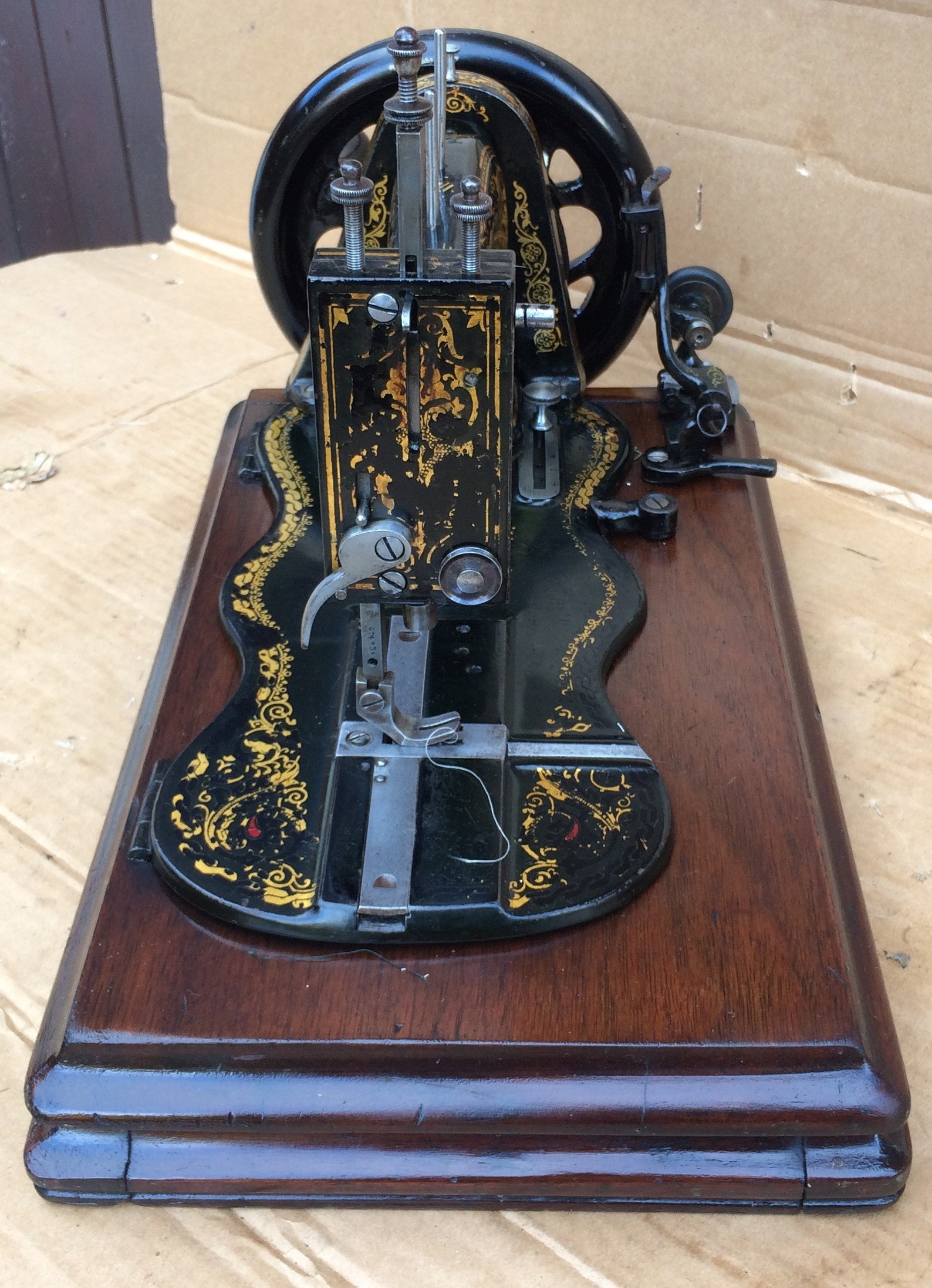 Sellers Fiddle Base Hand Crank Antique Sewing Machine Retro | Etsy