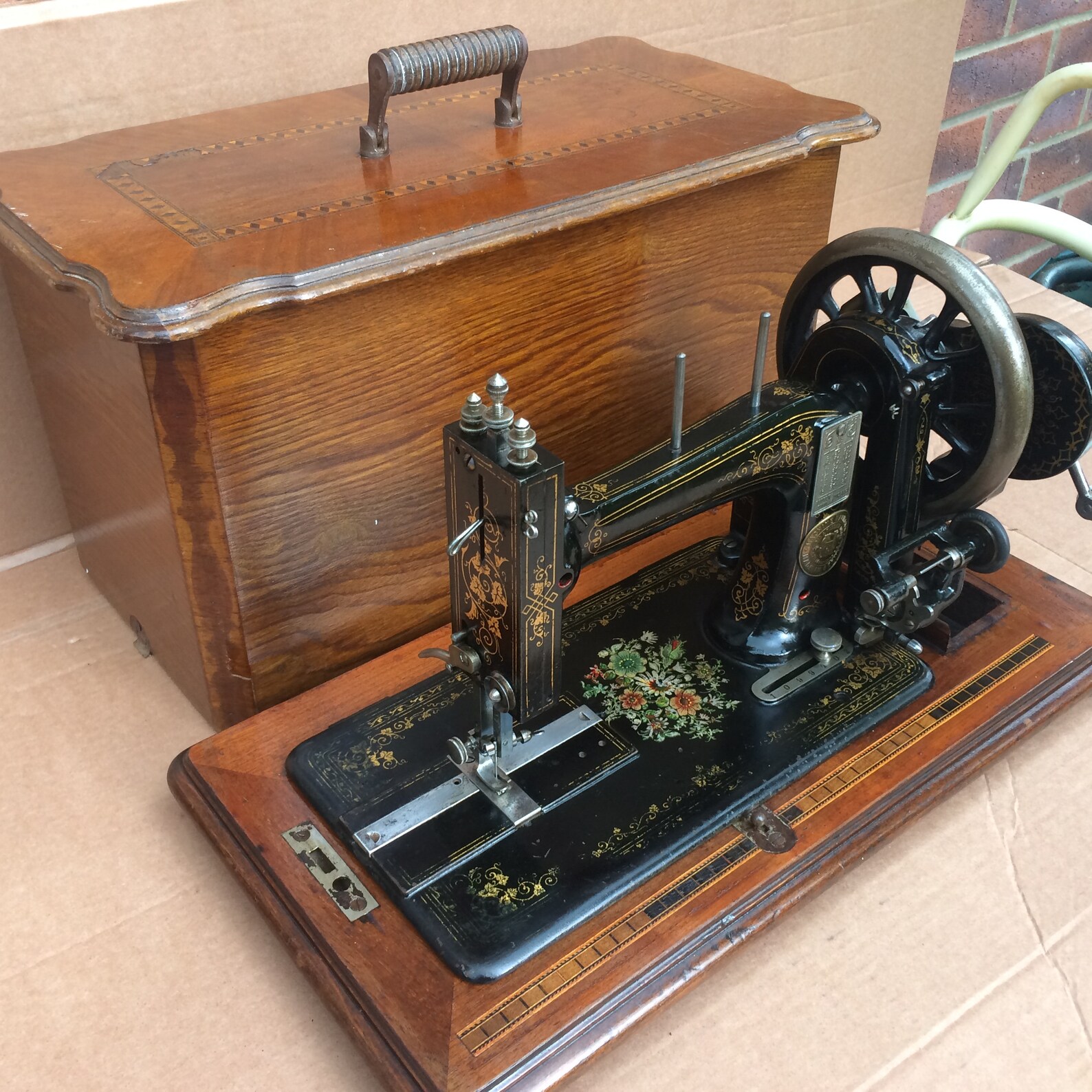 Antique Naumann Hand Crank Sewing Machine Vintage Home Decor - Etsy Canada