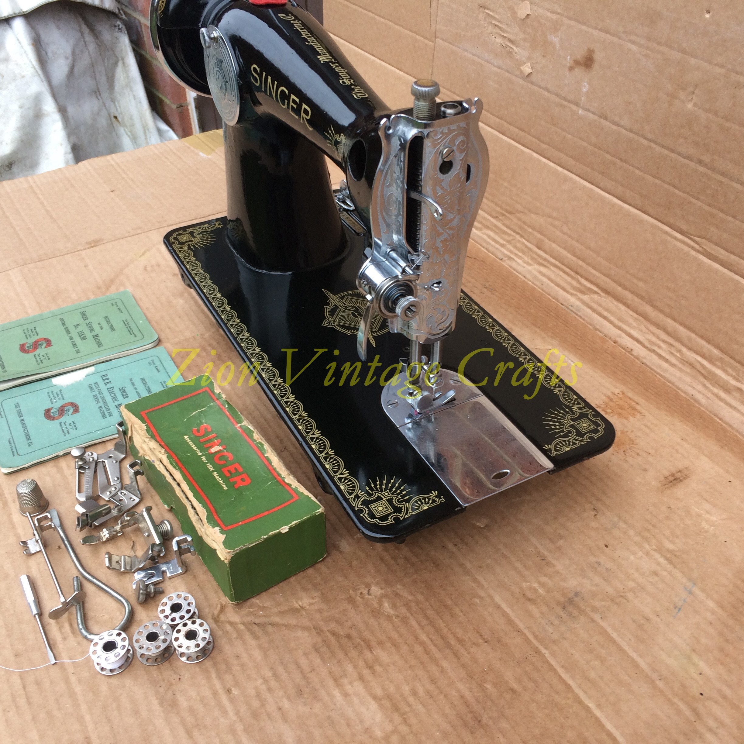 Vintage Singer 15k80 RAF Decals Sewing Machine With - Etsy