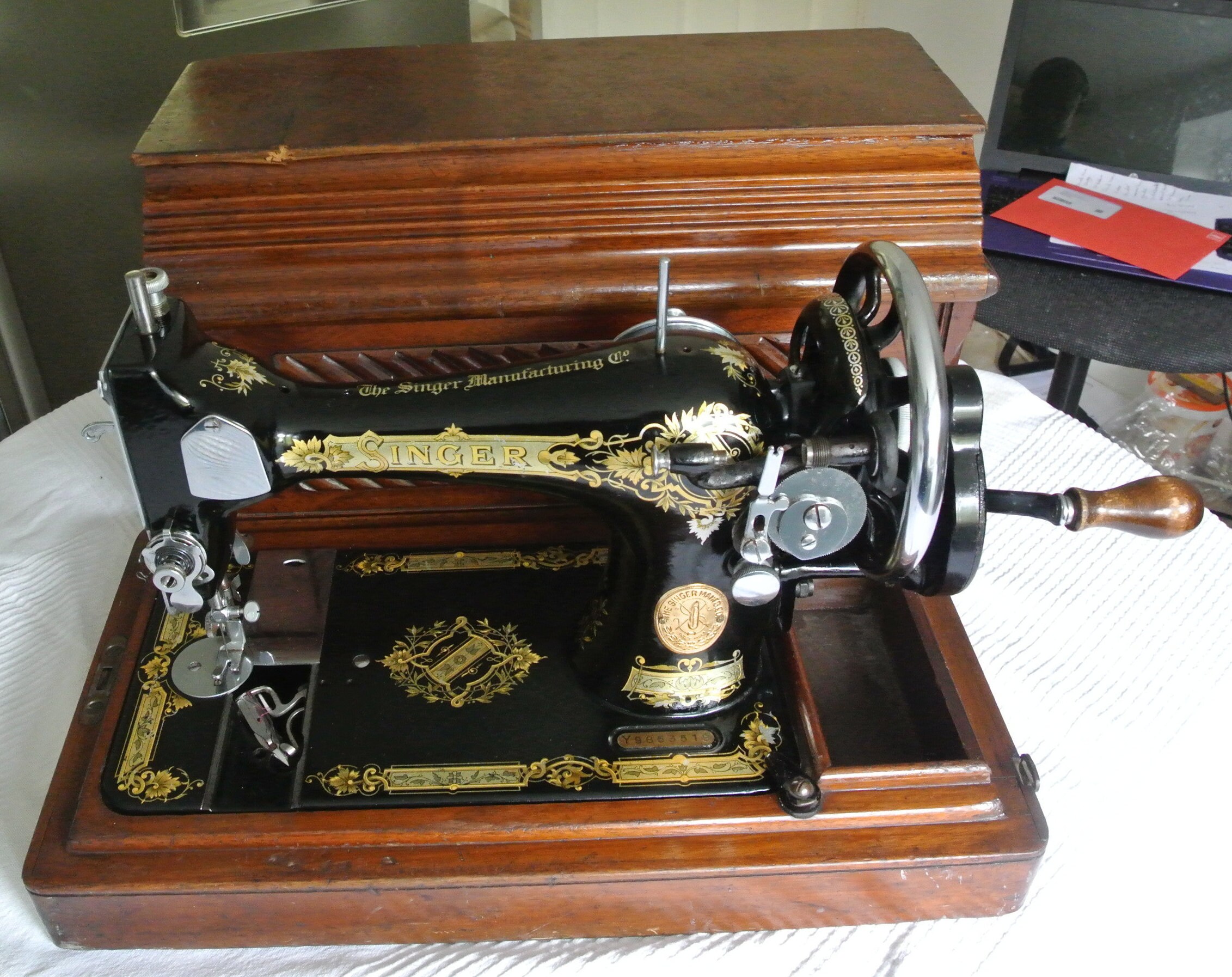 Beautiful Singer 28K Vintage Sewing Machine sewing machine | Etsy