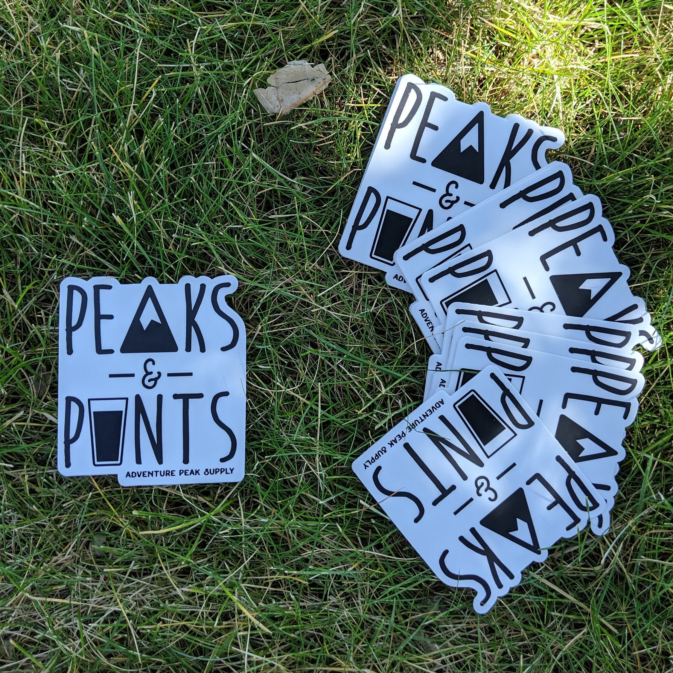 Peaks and Pints Funny Hiking Sticker Vinyl Waterproof - Etsy