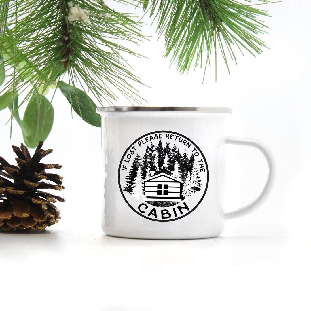 Free Personalization -- Cabin Coffee Mug, Custom Mug, A-frame Cabin ...