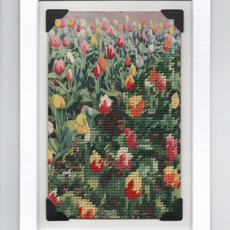Embroidered Postcard - Etsy