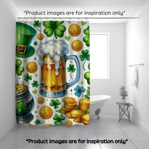 Whimsical Clover Meadow Pattern With Hidden Leprechaun Treasures Playful Digital Art DOWNLOAD ...