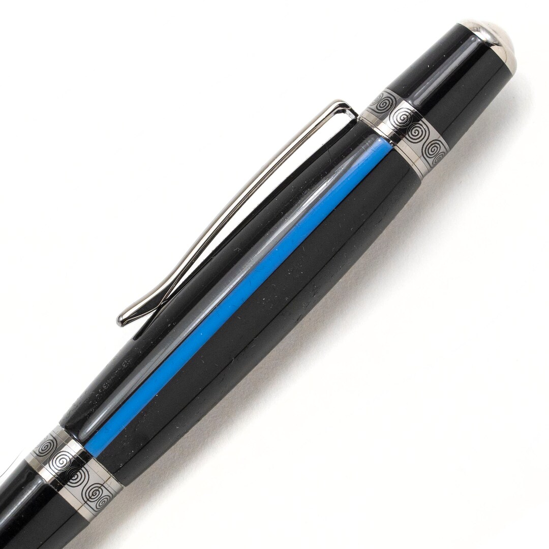 Thin Blue Line Police or Law Enforcement Ballpoint Pen - Etsy