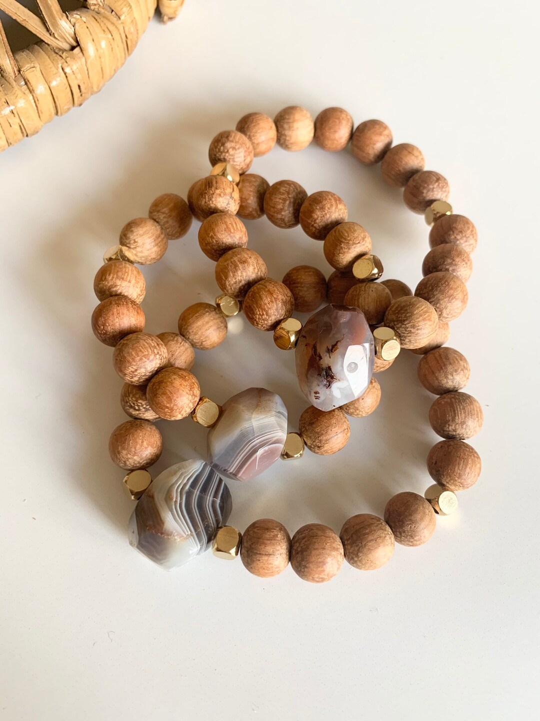 Botswana Agate ~ Diffuser Bracelet ~ Essential Oil Diffuser ~ Gemstone ...