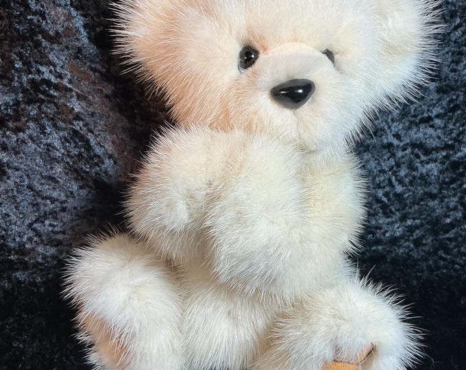 Small Real Mink Teddy Bear With Magnet Hands and a Toy Teddy Bear - Etsy