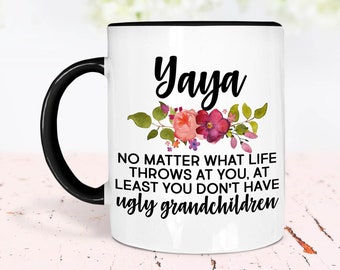 Yaya Gifts, Expletive Gift for Yaya, Perfect Yaya Cup for Birthday ...