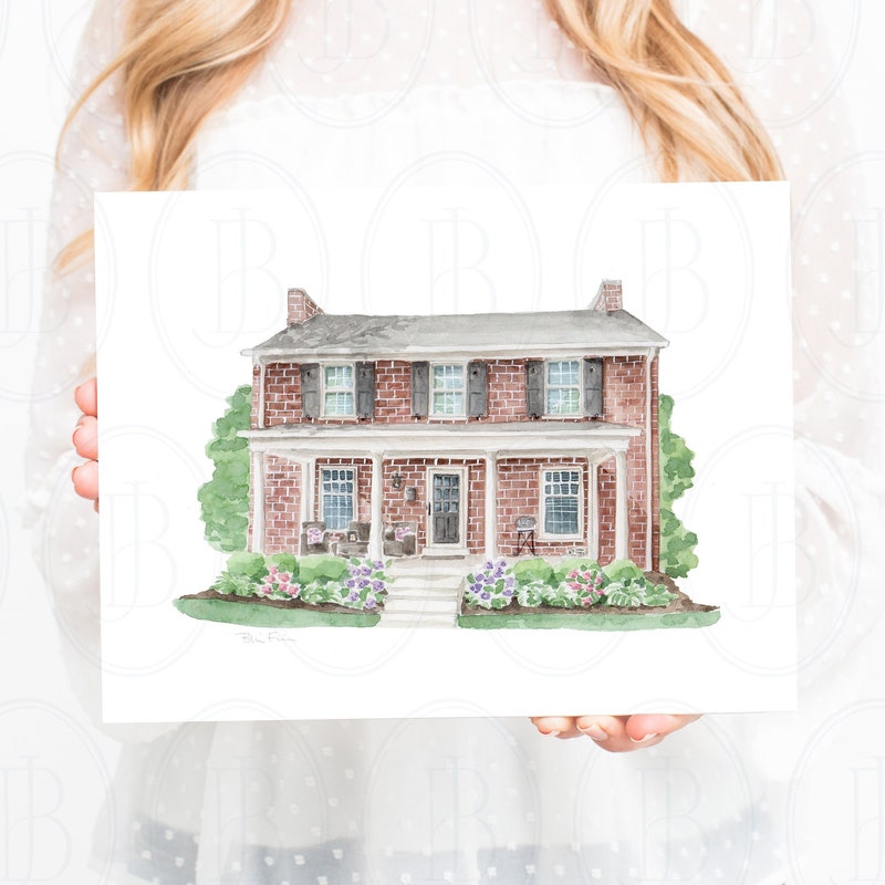 Custom House Portrait - Etsy