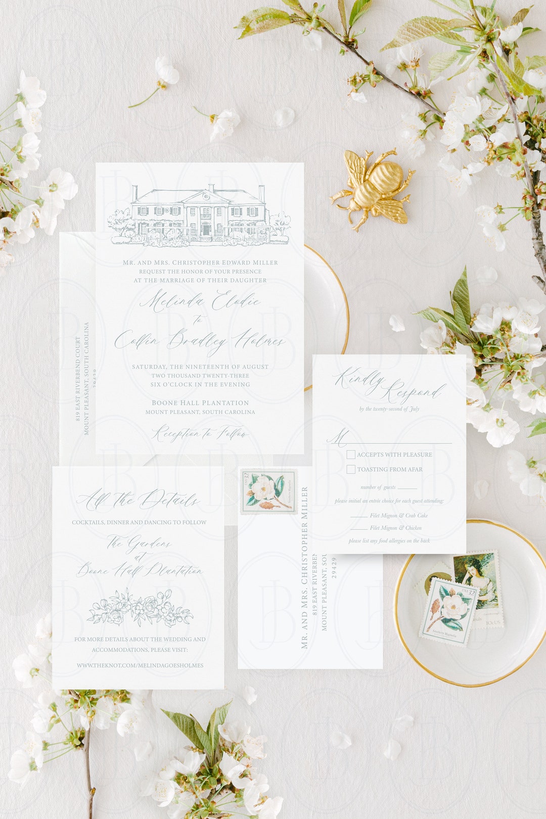 Custom Venue Illustration Invitation, Venue Sketch Invite, Venue Line ...