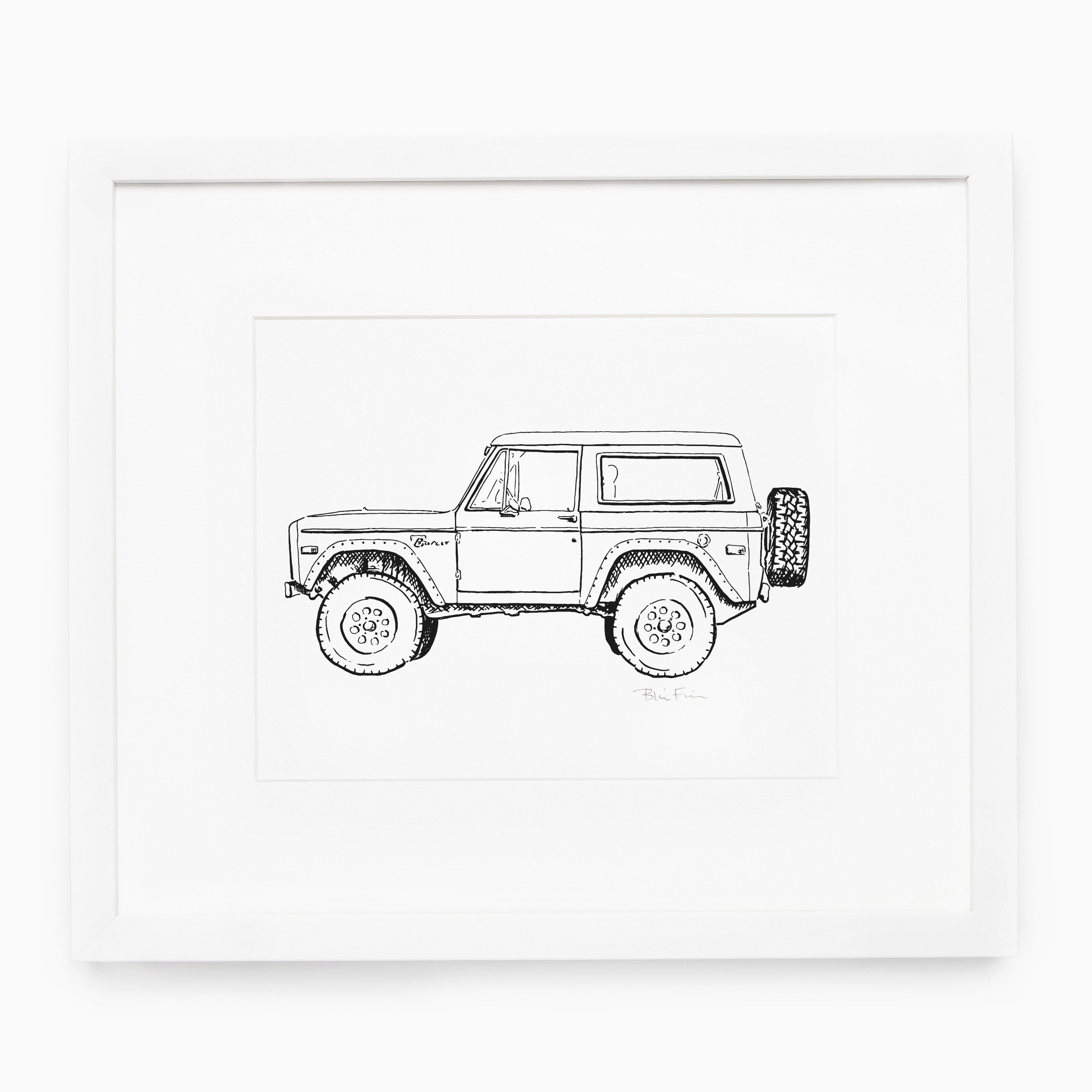 Early Ford Bronco Drawings