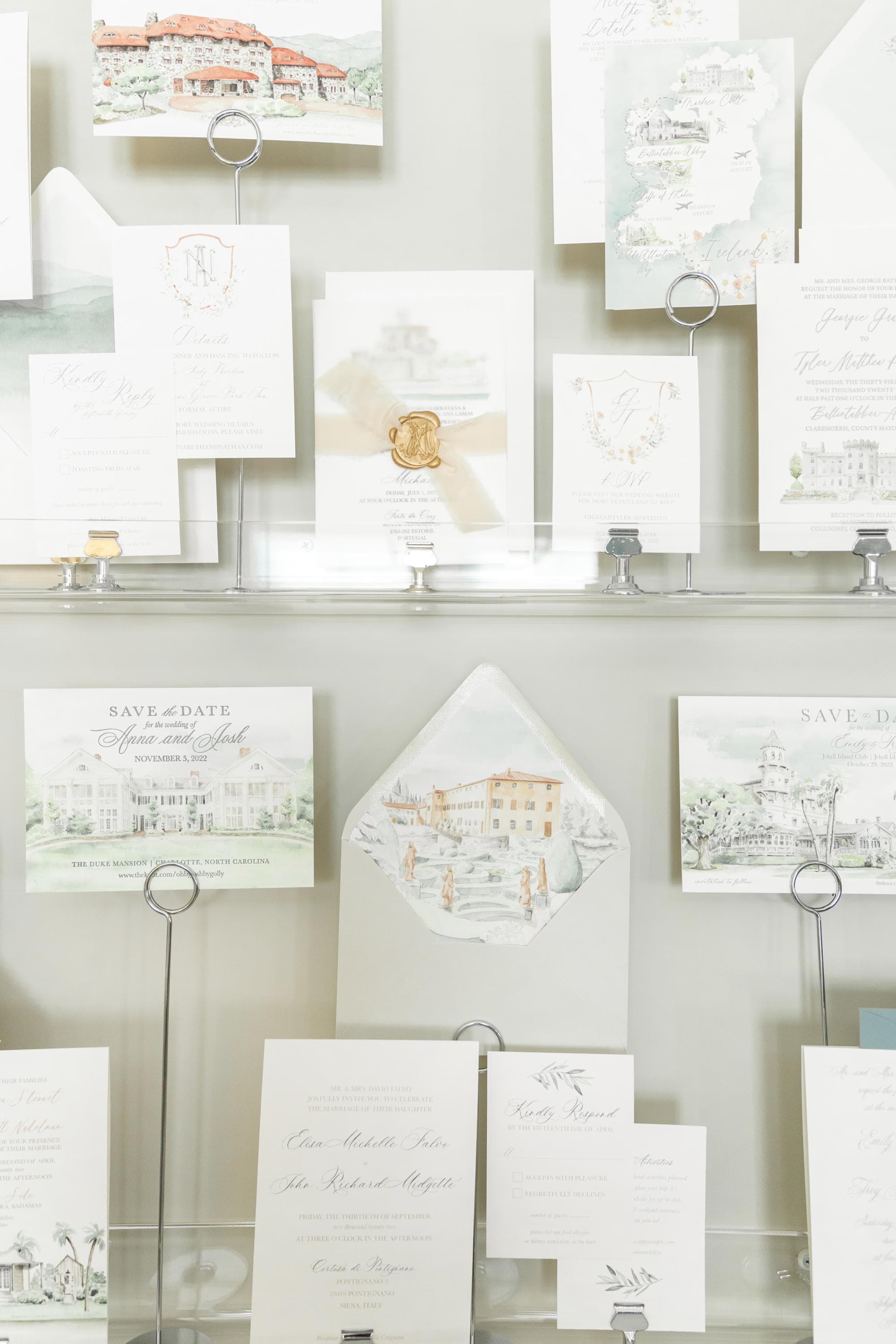 Mackey House Watercolor Venue Liner: Savannah Wedding Invitation ...