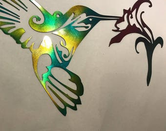 Metal Hummingbird Hummingbird Metal wall art Metal wall | Etsy