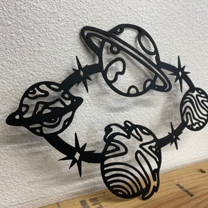 Solar System Metal Art, Metal Wall Art, Planet Metal Art, Planet Wall ...