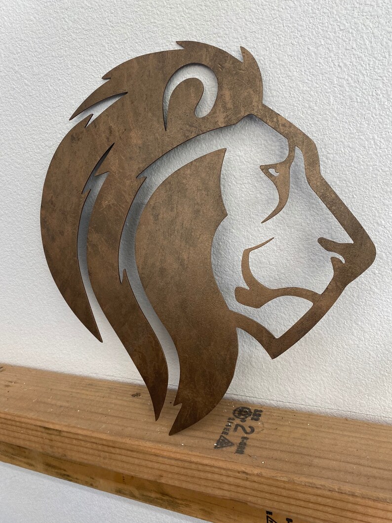 Metal Lion Head Wall Art Lion Head Lion Wall Art Metal Wall - Etsy