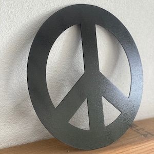 Metal Peace Sign, Metal Peace Sign Wall Art, Metal Wall Art, Wall Art ...