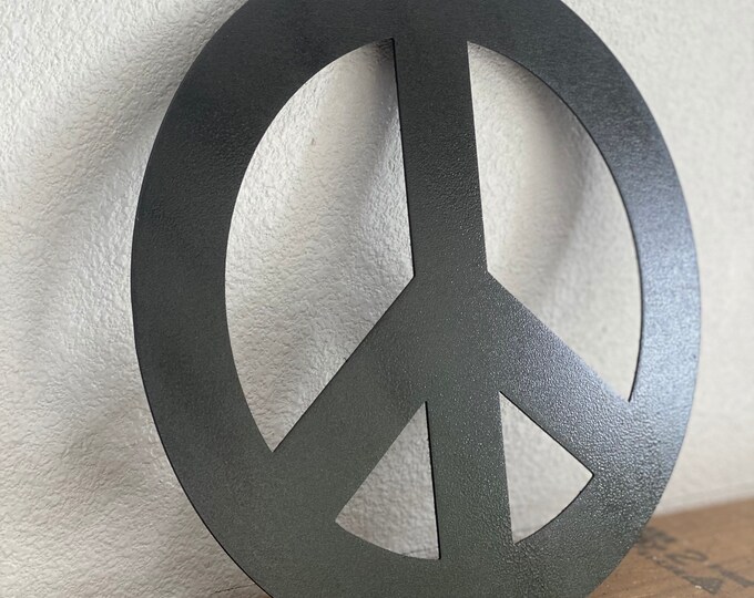 Metal Peace Sign, Metal Peace Sign Wall Art, Metal Wall Art, Wall Art ...
