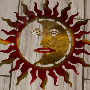 Metal Sun Laser Cut Metal Sun Laser Cut Wall Art Wall Art | Etsy