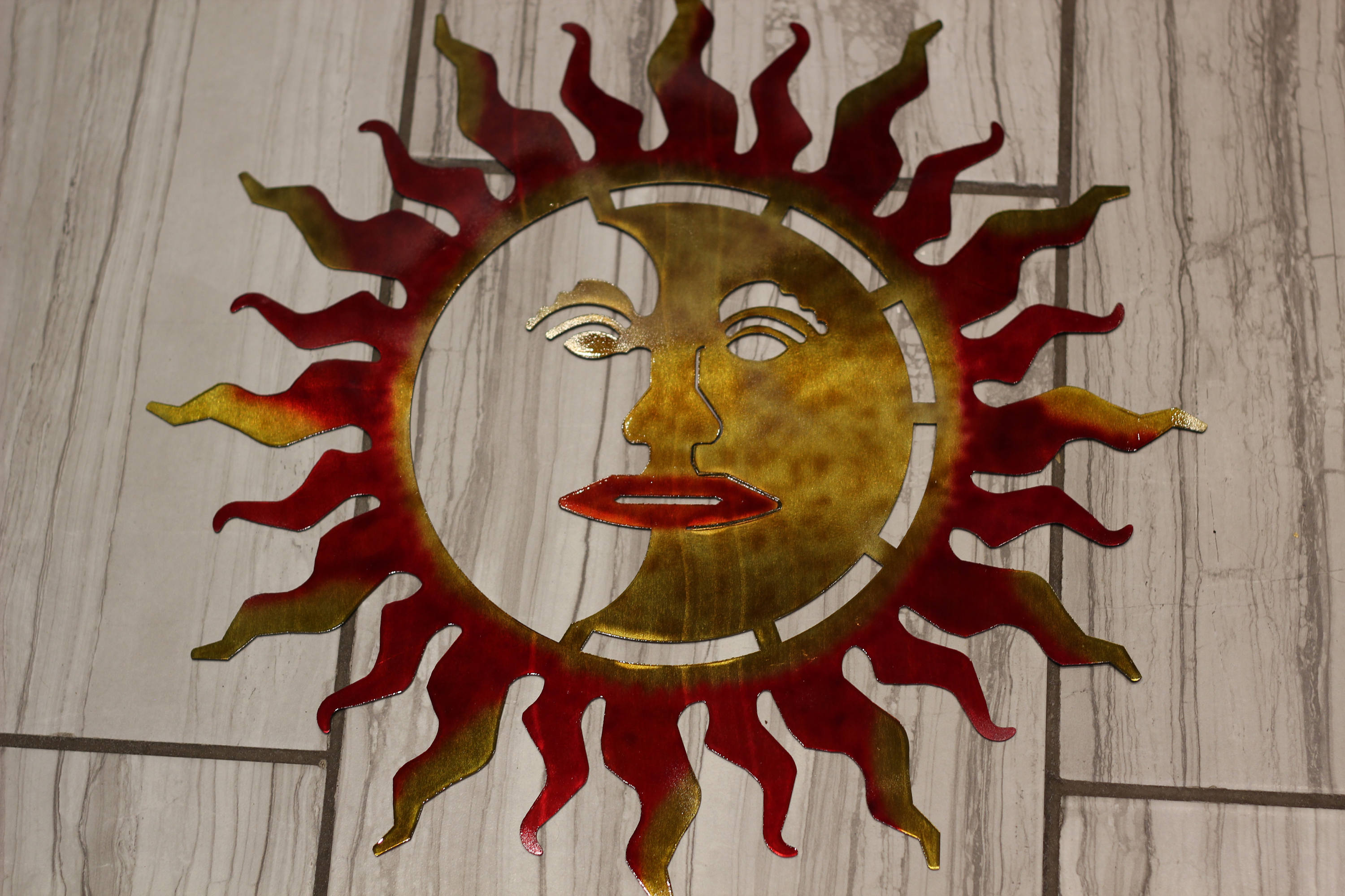 Metal Sun Laser Cut Metal Sun Laser Cut Wall Art Wall Art | Etsy