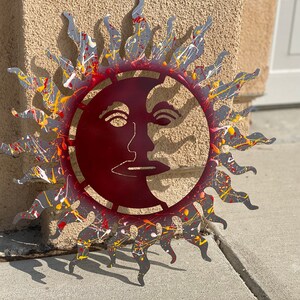 Metal Sun Laser Cut Metal Sun Laser Cut Wall Art Wall Art | Etsy