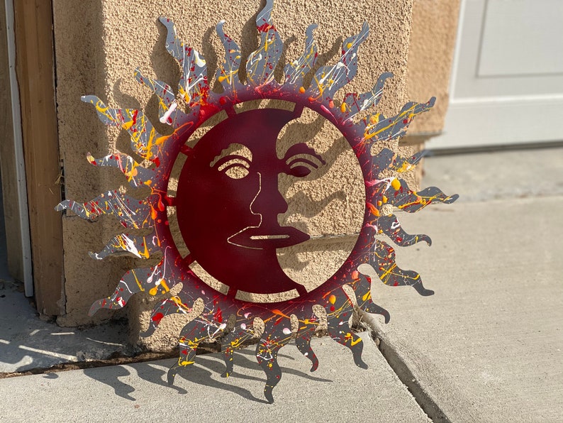 Metal Sun Laser Cut Metal Sun Laser Cut Wall Art Wall Art - Etsy