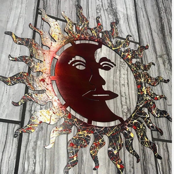 Metal Sun Wall Art - Etsy