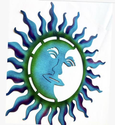 Metal Sun Laser Cut Metal Sun Laser Cut Wall Art Wall Art | Etsy