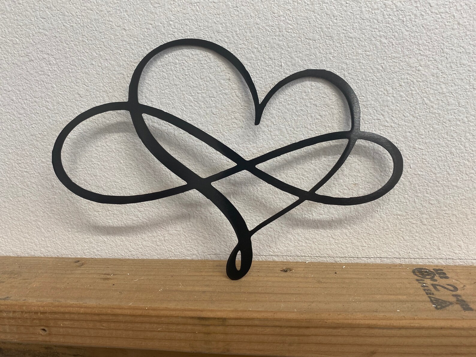 Infinity Heart Metal Wall Art Metal Wall Art Valentines Day - Etsy