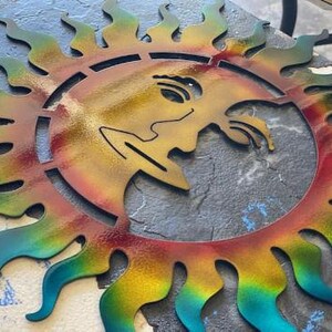 Metal Sun, Laser Cut Metal Sun, Laser Cut Wall Art, Wall Art, Wall ...