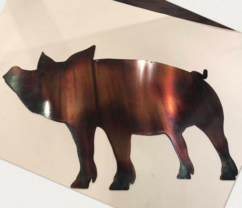 Metal Pig Laser Cut Pig Patina Wall Decor Pig Home Decor - Etsy