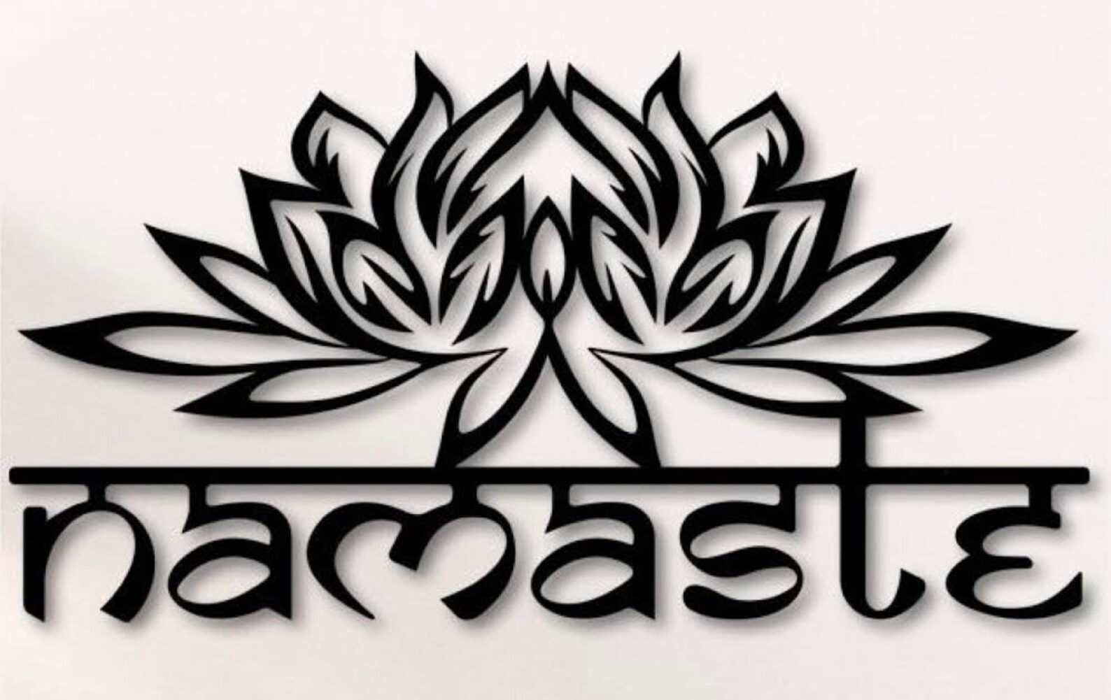 Namaste Metal Wall Sign Namaste Wall Art Meditation Wall - Etsy