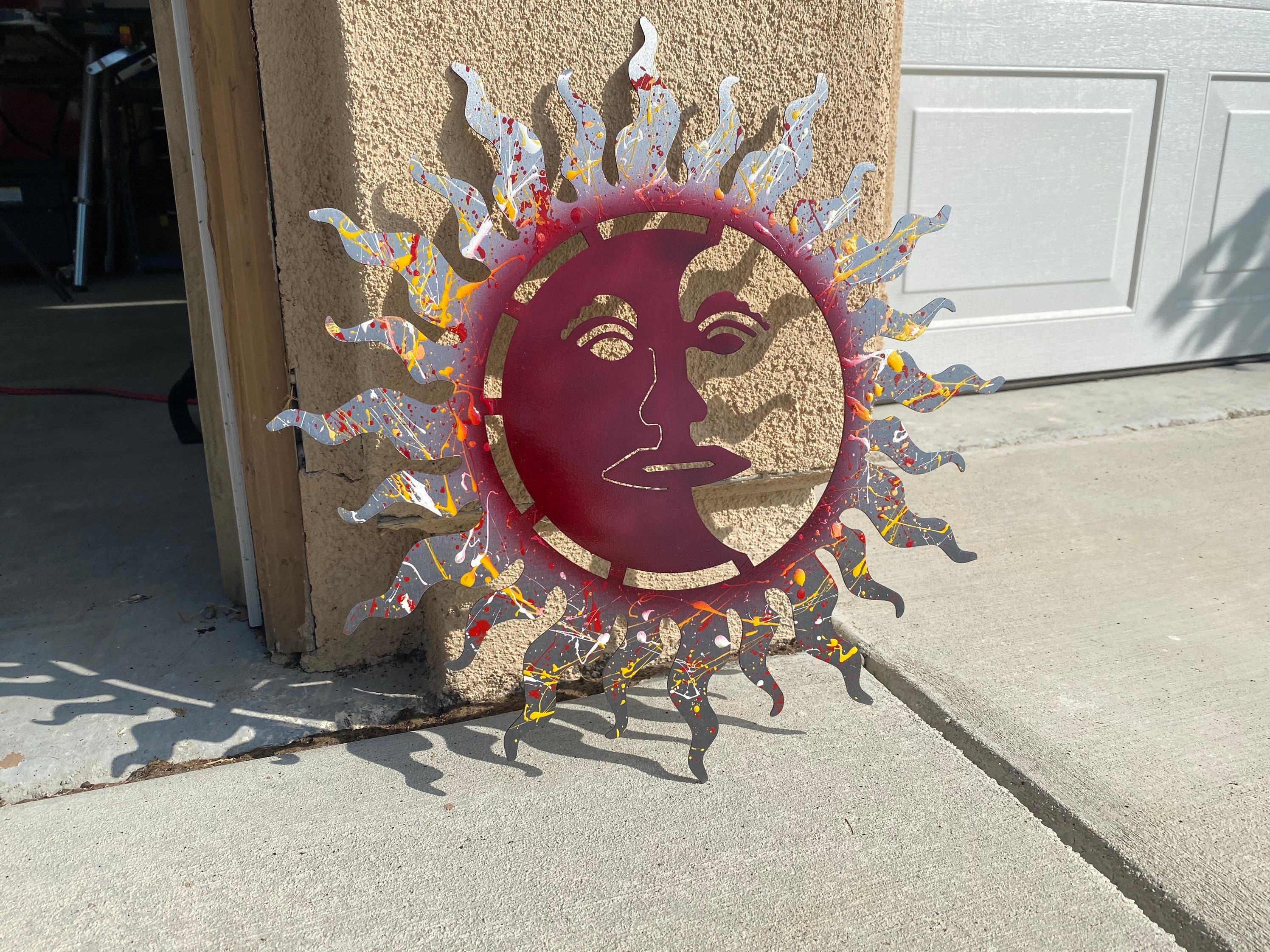 Metal Sun Laser Cut Metal Sun Laser Cut Wall Art Wall Art - Etsy