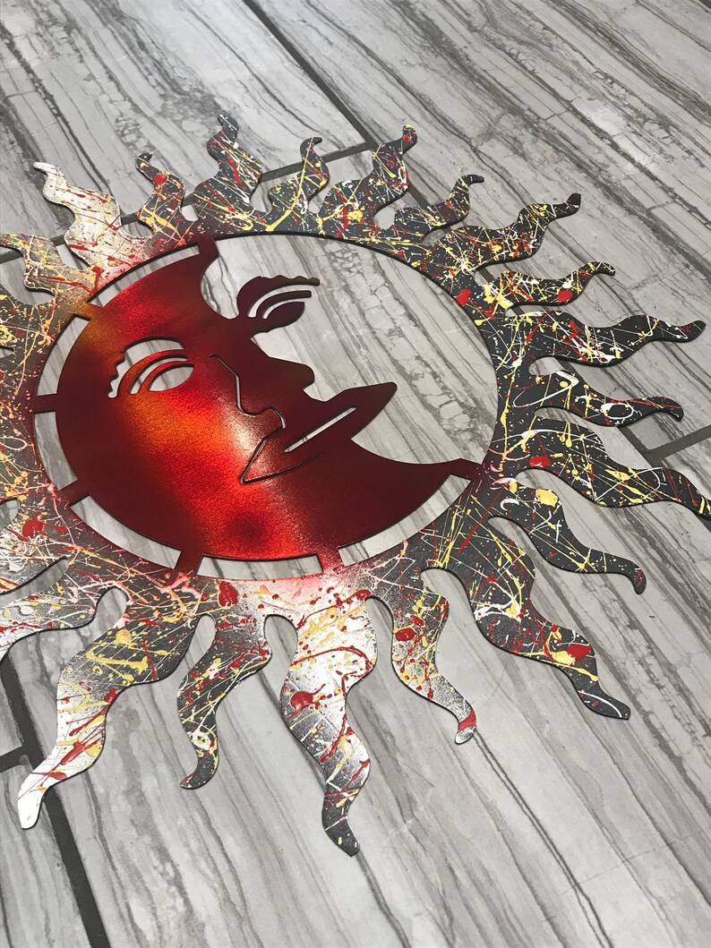 Metal Sun Laser Cut Metal Sun Laser Cut Wall Art Wall Art - Etsy