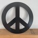 Metal Peace Sign, Metal Peace Sign Wall Art, Metal Wall Art, Wall Art ...