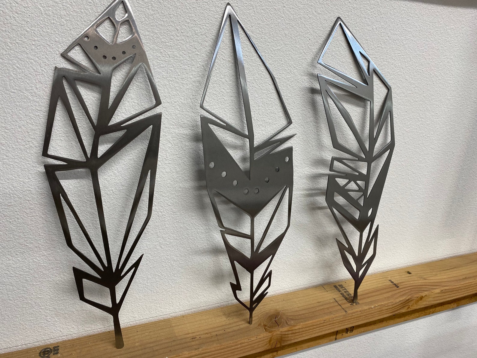 Feather Metal Wall Art, Metal Wall Art, Feather Art , Feathers ...