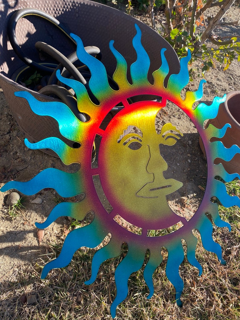 Metal Sun Laser Cut Metal Sun Laser Cut Wall Art Wall Art | Etsy