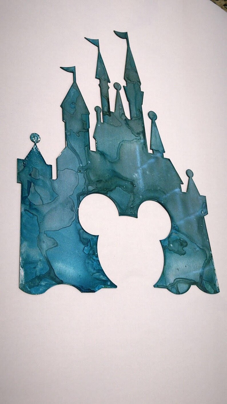 Castle castle art princess princess castle metal wall art | Etsy