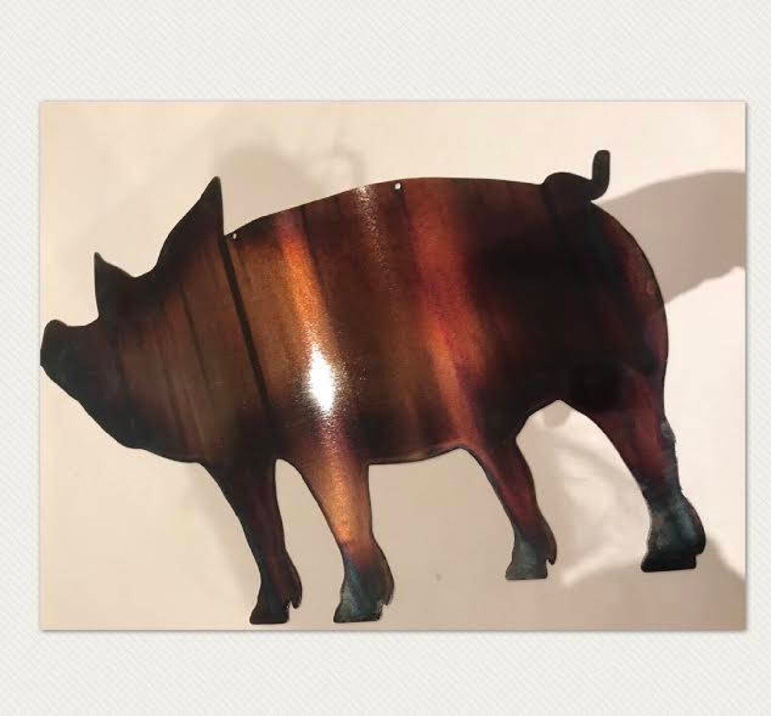 Metal Pig Laser Cut Pig Patina Wall Decor Pig Home Decor - Etsy