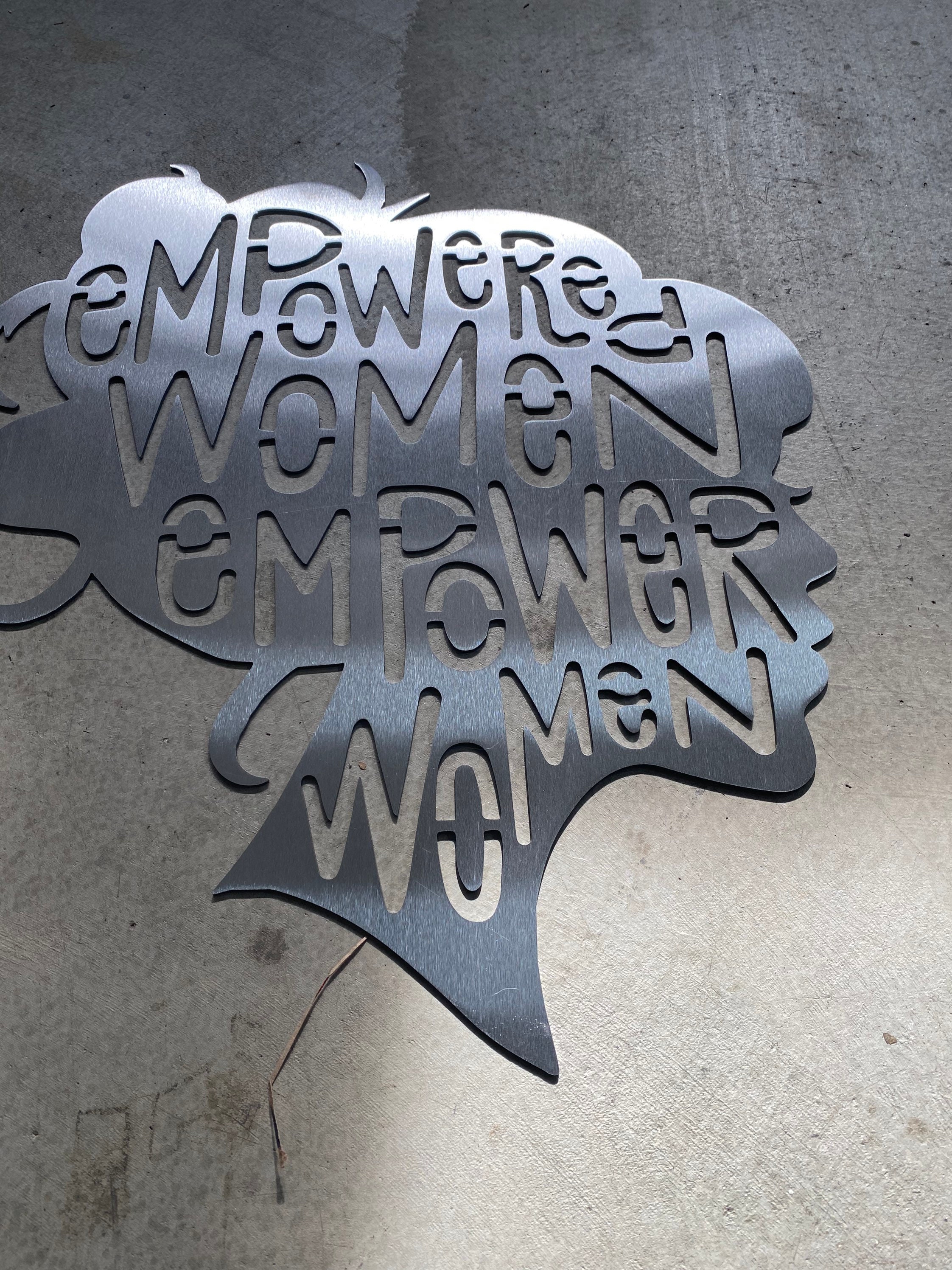 Empowered Woman Metal Sign the Future is Female Metal Sign | Etsy