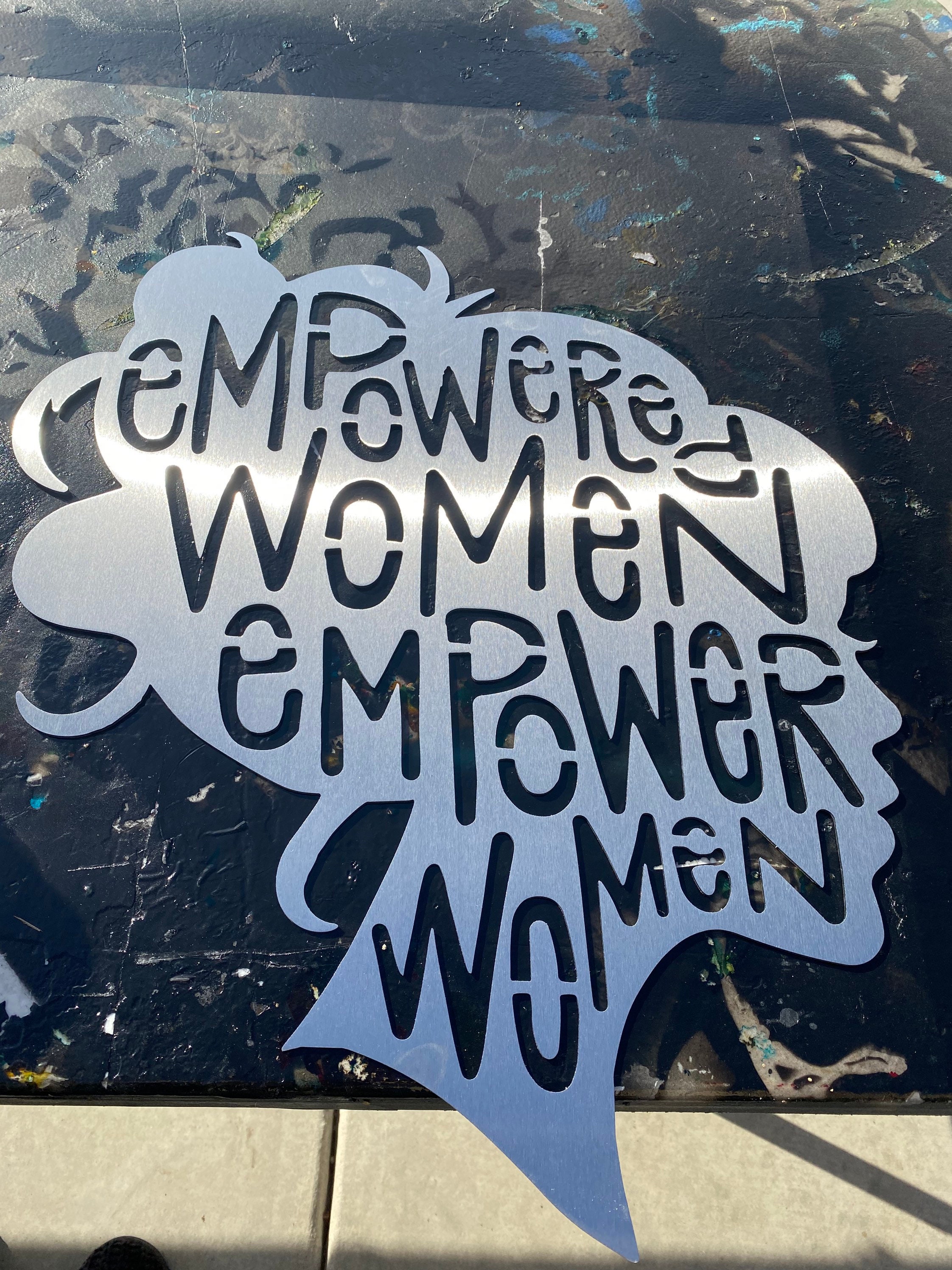 Empowered Woman Metal Sign the Future is Female Metal Sign | Etsy