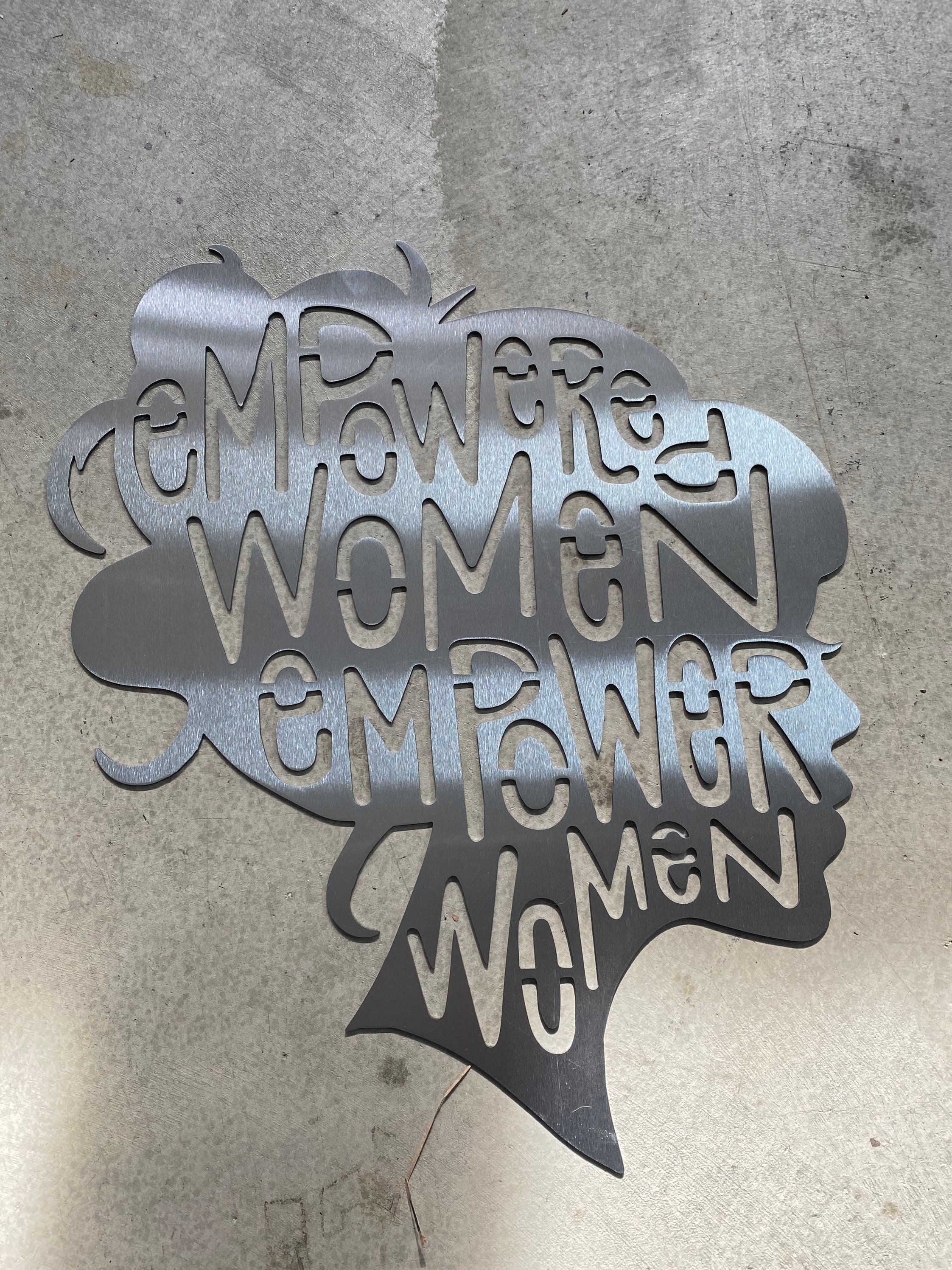 Empowered Woman Metal Sign the Future is Female Metal Sign | Etsy