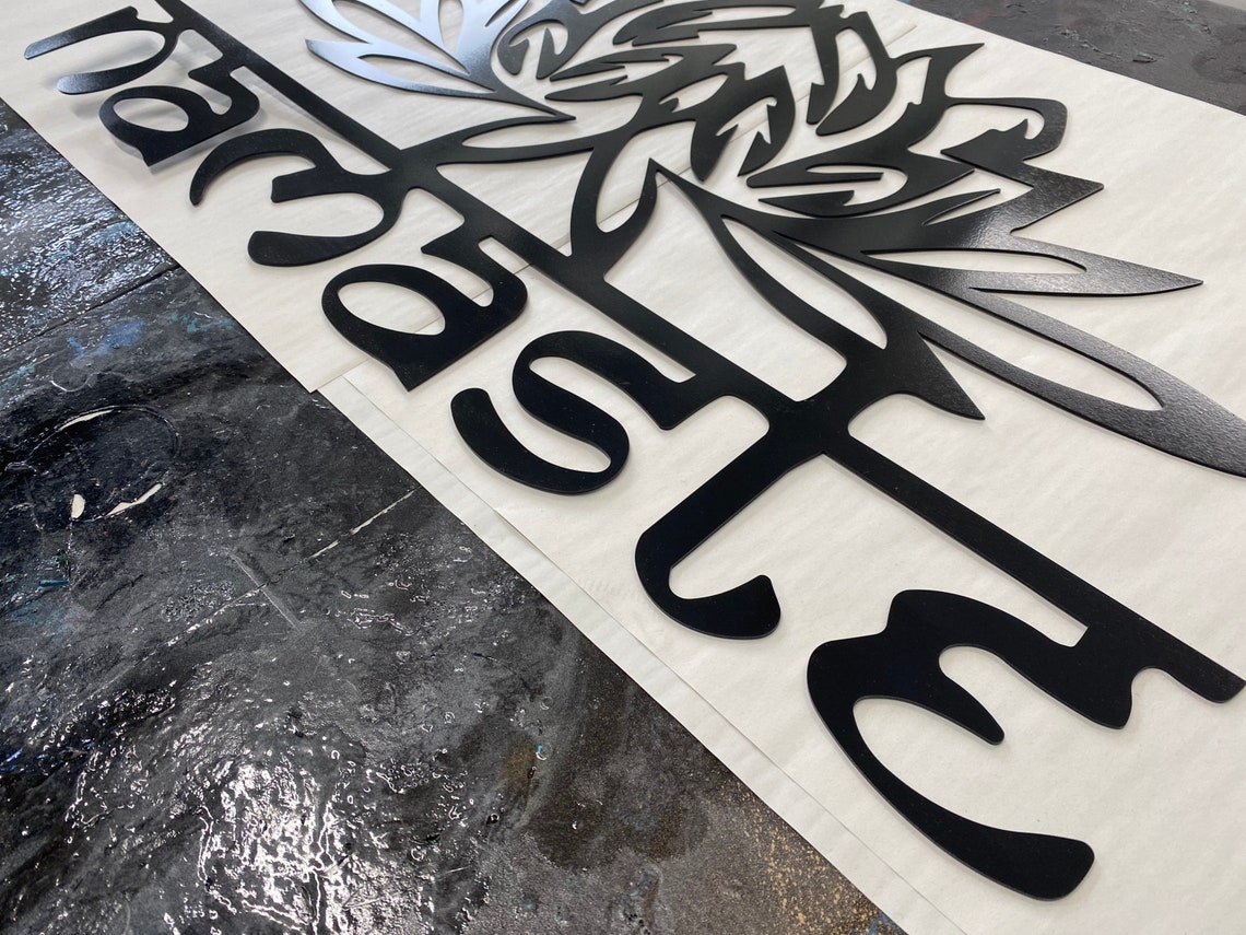 Namaste Metal Wall Sign Namaste Wall Art Meditation Wall - Etsy