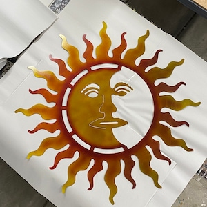 Metal Sun, Laser Cut Metal Sun, Laser Cut Wall Art, Wall Art, Wall ...