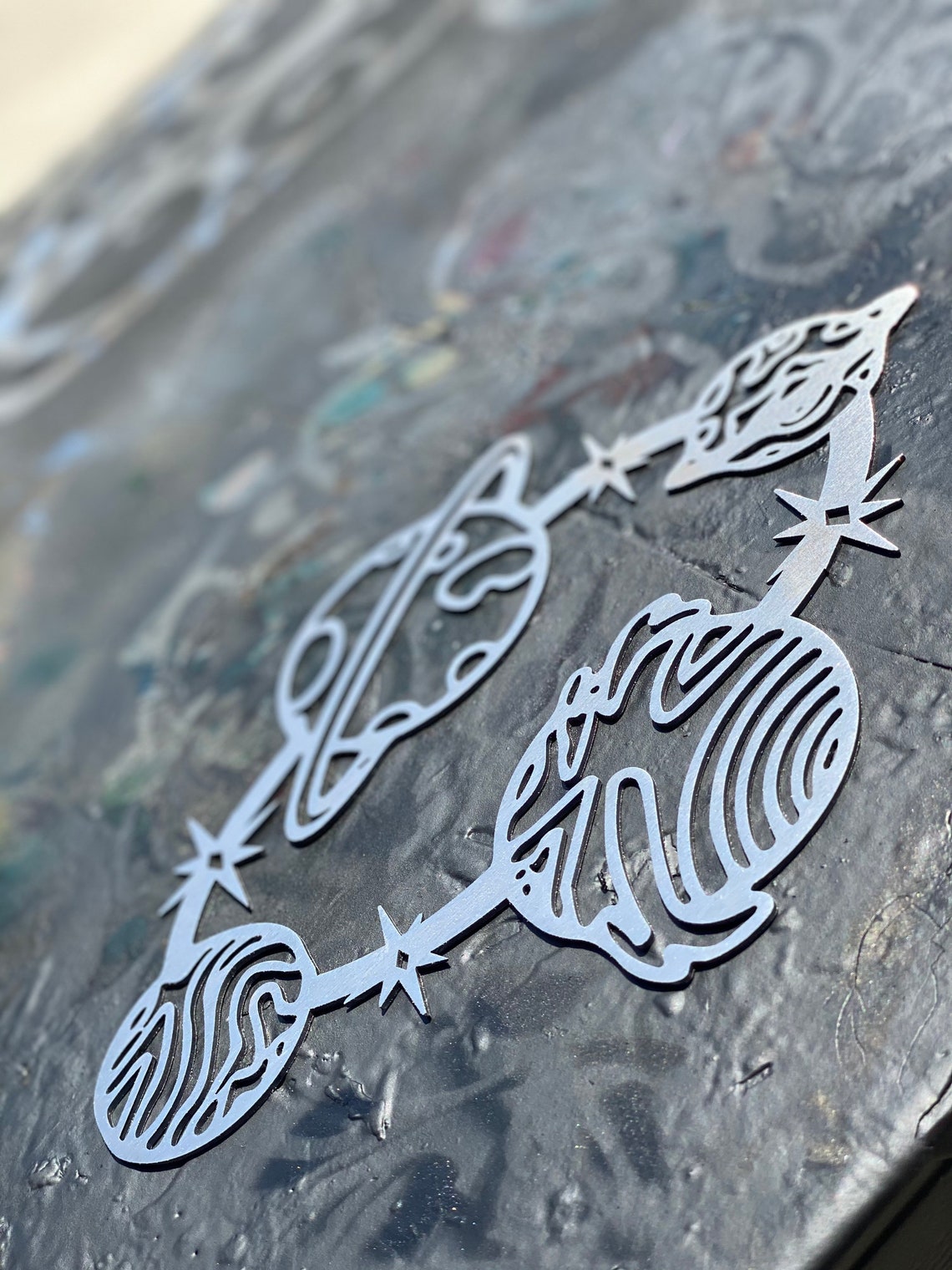 Solar System Metal Art Metal Wall Art Planet Metal Art | Etsy