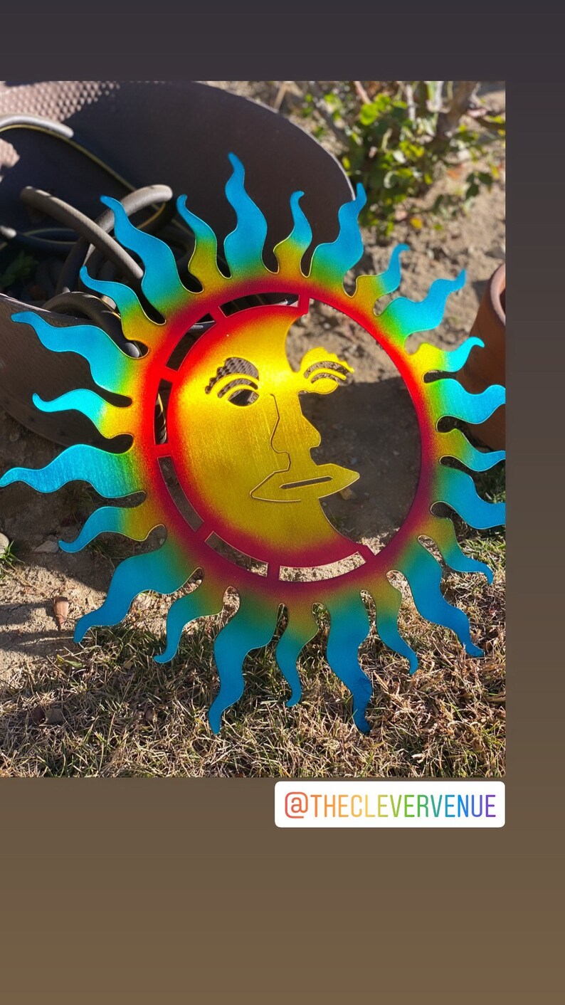 Metal Sun Laser Cut Metal Sun Laser Cut Wall Art Wall Art | Etsy