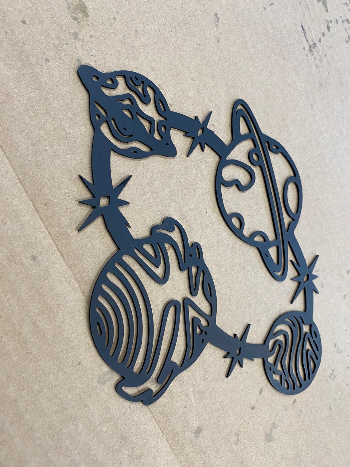 Solar System Metal Art Metal Wall Art Planet Metal Art | Etsy