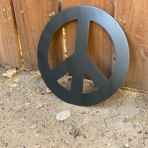 Metal Peace Sign, Metal Peace Sign Wall Art, Metal Wall Art, Wall Art ...